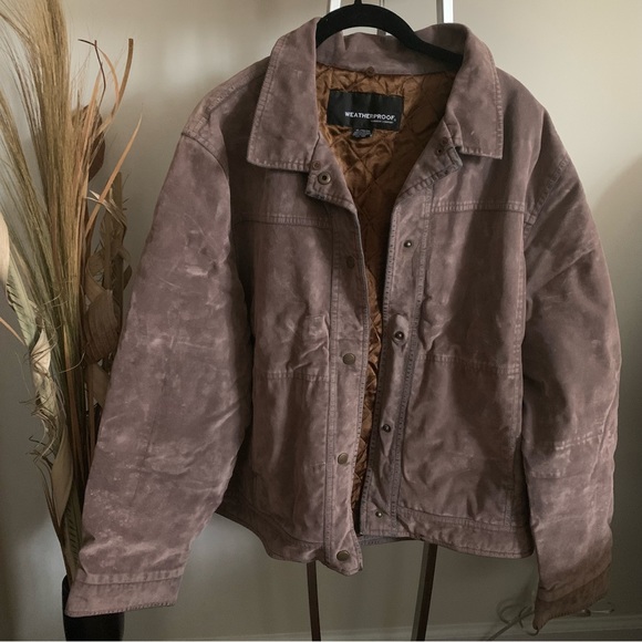 Weatherproof | Jackets & Coats | Brown Weatherproof Suede Jacket | Poshmark